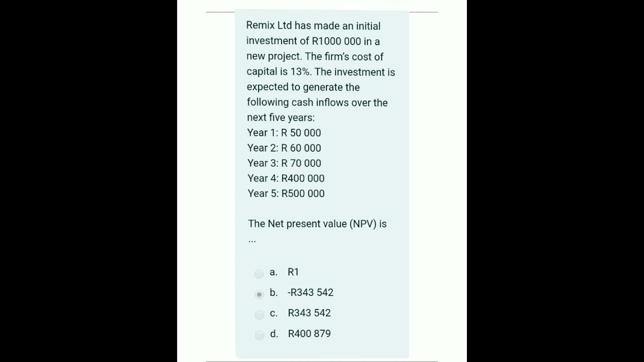 FIN2603 Assignment 2 semester 2 2024