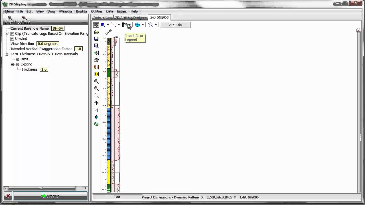 (RTR 3.2.2.1.1) 2-D Striplogs