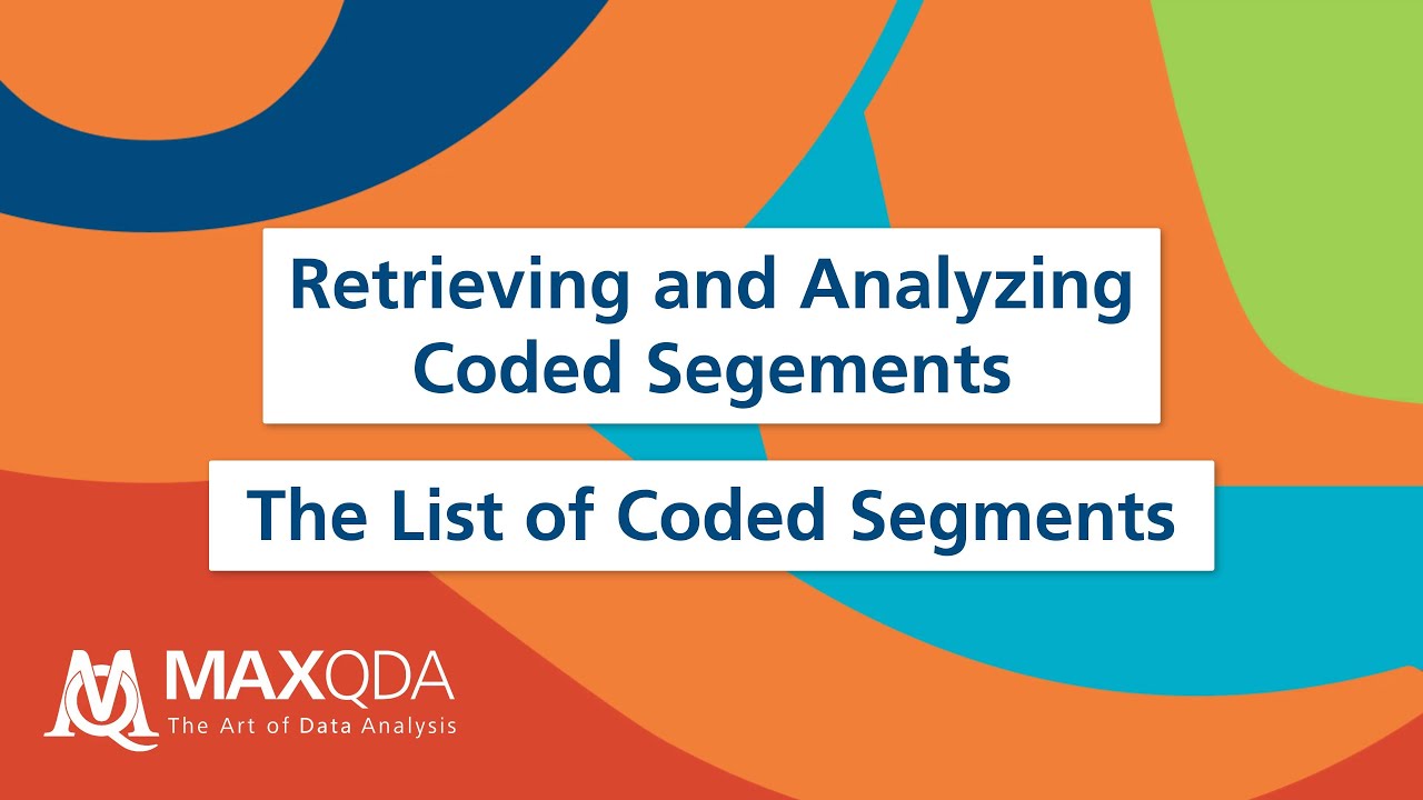 Retrieving and Analyzing Coded Segments