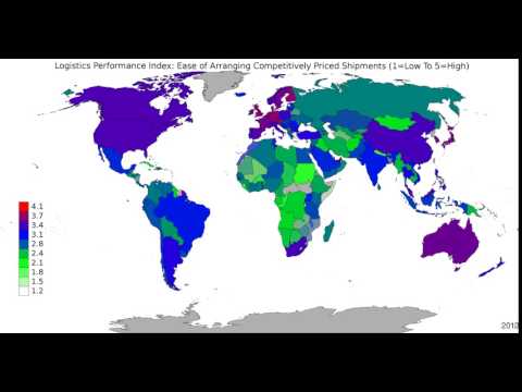 World - Logistics Performance Index: Ease Of Arranging Competitively Priced Shipments - Time Lapse