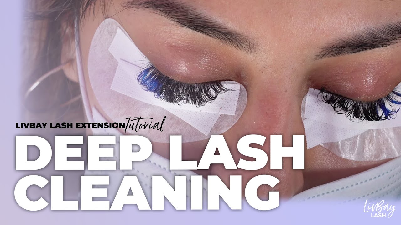 Oddly Satisfying - Deep Clean Dirty Lash Extensions - Step by Step tutorial