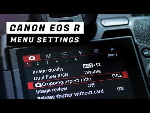 Canon EOS R: Photography menu settings walkthrough (3075C003)