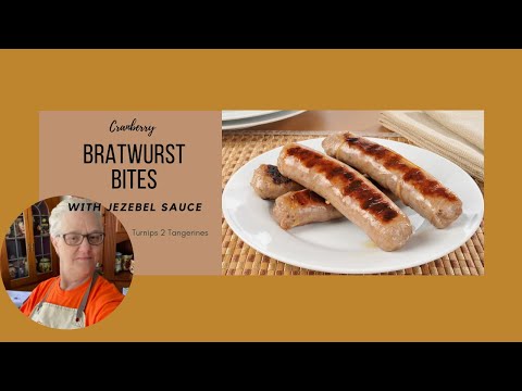 Cranberry Bratwurst Bites | Jezebel Sauce | #shorts