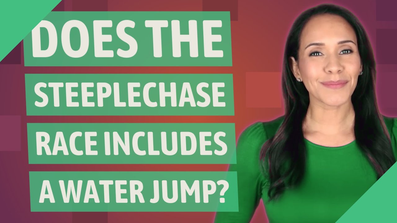 Does the steeplechase race includes a water jump?