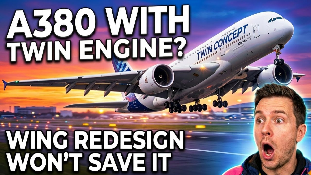 A Prohibitive Wing Redesign With Twin Engine Won't Save the A380