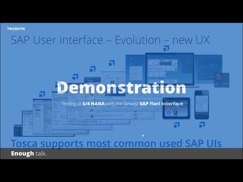 Tricentis Tosca MOOC Testing of S/4 HANA with the Newest SAP Fiori ...