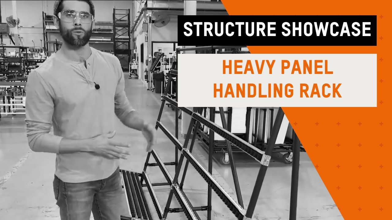 🌟 Heavy Panel Handling Rack with Roller Tracks – No More Lifting! - Structure showcase