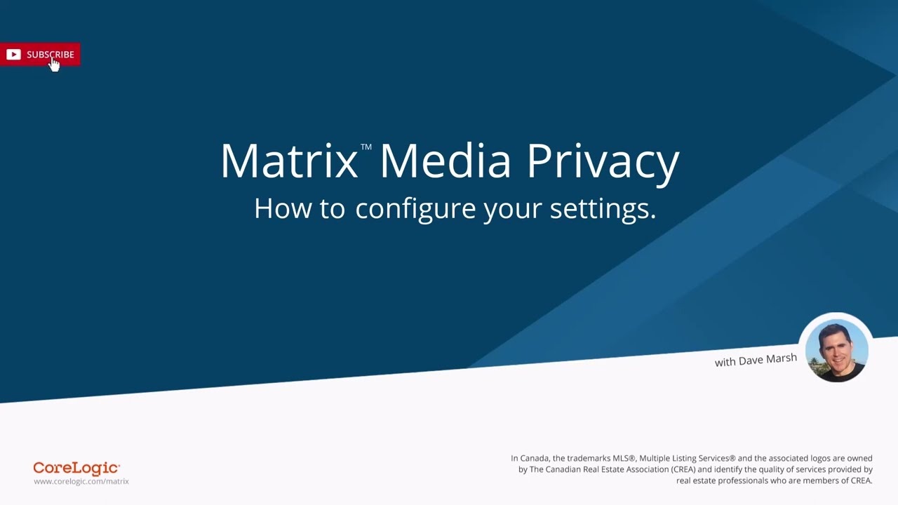 Matrix™ Media Privacy Settings