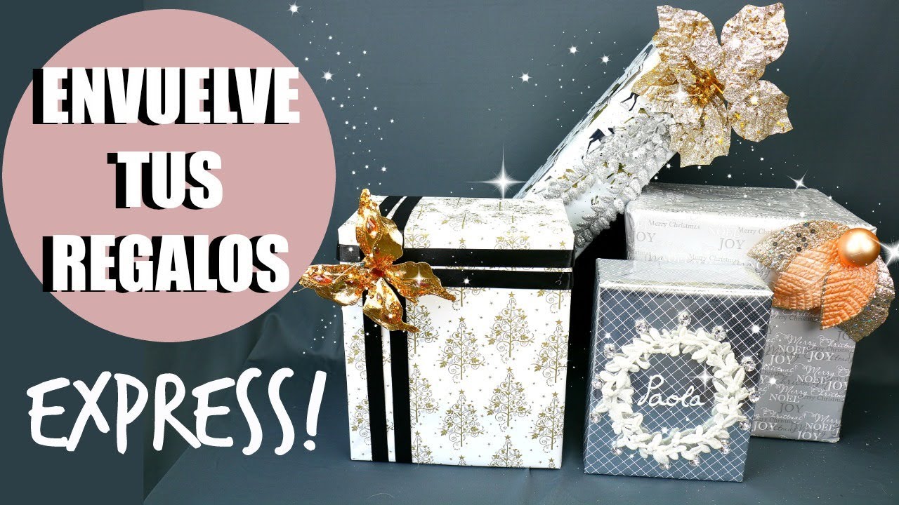 Wrap your last-minute gifts in elegance in five minutes!