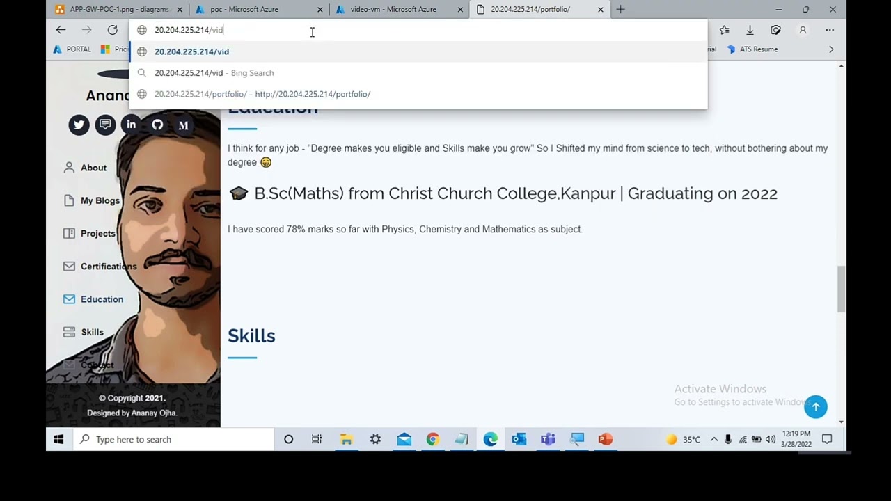 Azure Application gateway path based Routing (Cloud Project)