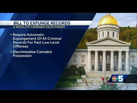 Vermont house passes bill to expunge criminal records for low level cannabis offenses