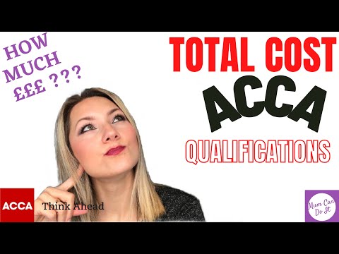 Total cost of ACCA qualifications/ How much does it cost to become ACCA qualified accountant (UK)