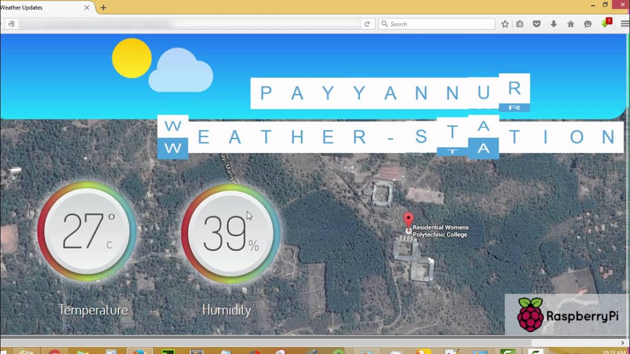 Web Interface for Raspberry Pi Weather Station