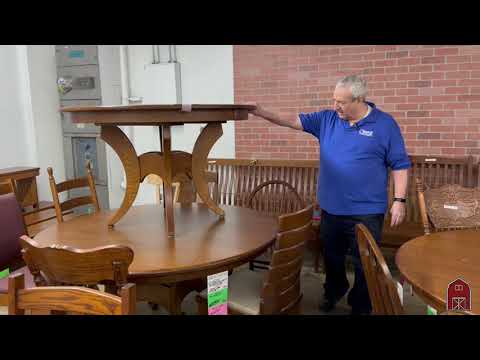 Dining Tables Round Square Rectangle Oval American Amish Hand Built Floor Sample Sale 2023