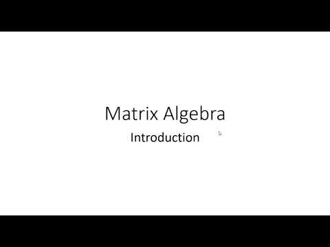 Linear (Matrix) Algebra - An Introduction Video Lecture - Crash Course ...