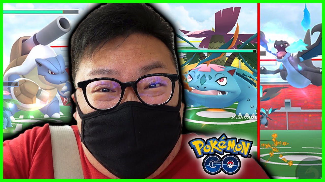 3 MEGA EVOLUTIONS VS MEGA BLASTOISE, CHARIZARD AND VENUSAUR IN POKEMON GO