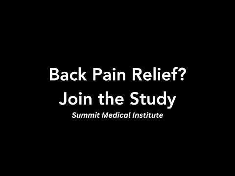 Back Pain Relief? —Join the Study