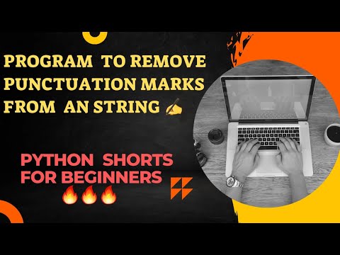 🔥How to remove #punctuations from an string in Python✍️💯#ytshorts #shortvideo #viralshort #education