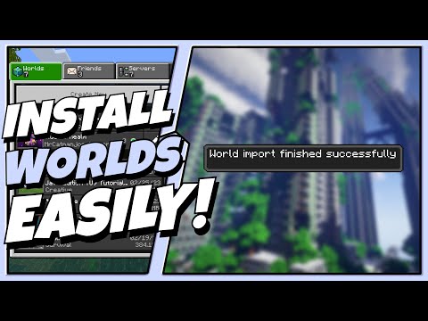 How To Install Downloaded Minecraft Worlds On PC EASILY! - (Bedrock Edition)