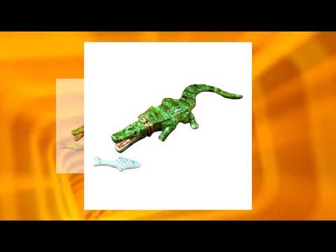 Green Crocodile w Dish Limoges Box