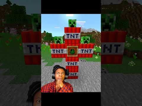 Spawning Creeper Titan in Minecraft ???? | #minecraft #shorts #viral