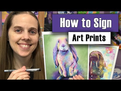 How to Sign Art Prints - The ULTIMATE Giclee Print Signing Guide