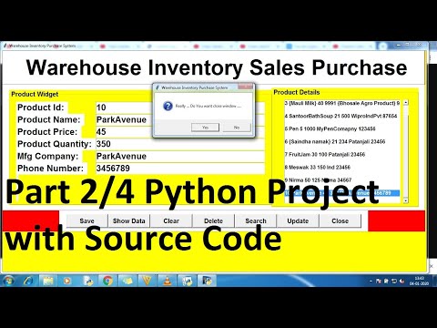 Python Projects For Beginners With Source Code Using Database | Python Projects | Python CRUD part 2