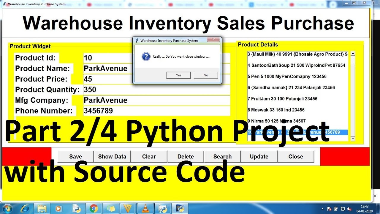 Python Projects For Beginners With Source Code Using Database | Python Projects | Python CRUD part 2