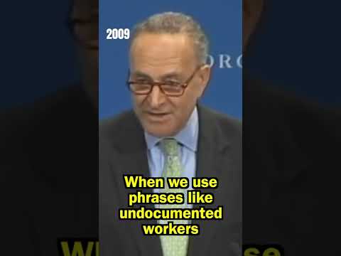"The American people overwhelmingly oppose illegal immigration." Sen. Chuck Schumer