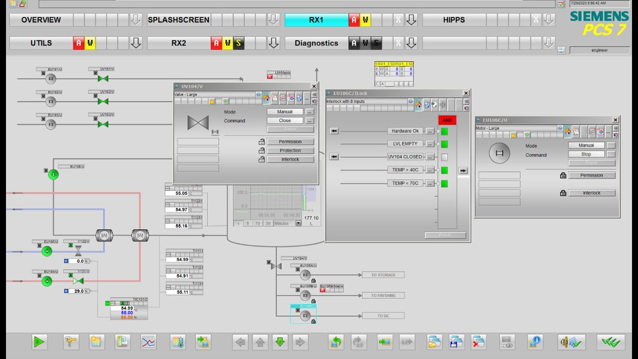 Empower Your Operators: Device Interlock Visualization with SIMATIC PCS 7 Advanced Process Library