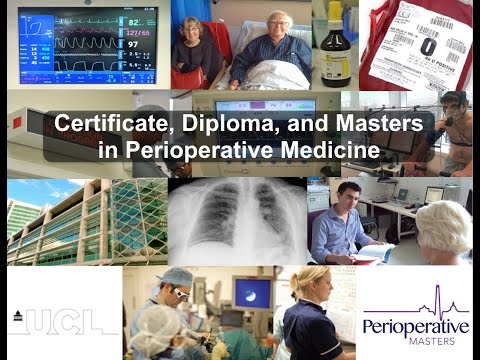 UCL's Certificate, Diploma & MSc in Perioperative Medicine