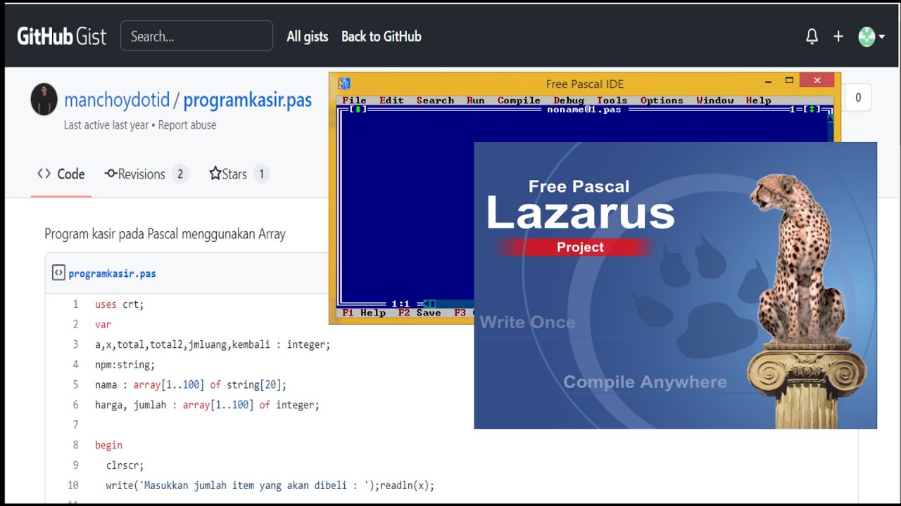 Program Kasir Pascal Lazarus copy dari Github