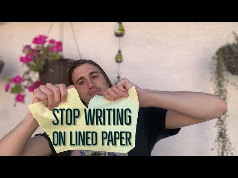 Stop Writing on Lined Paper!!! - The Motivation Diaries