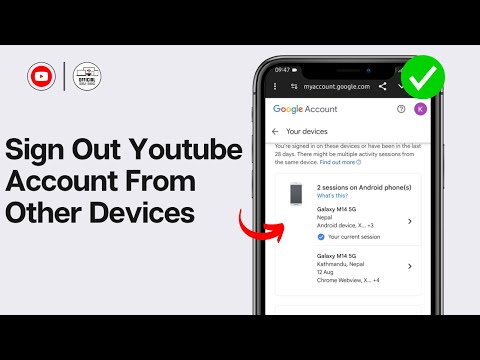 How To Sign Out Youtube Account From Other Devices 2024 | Logout from YouTube from all devices