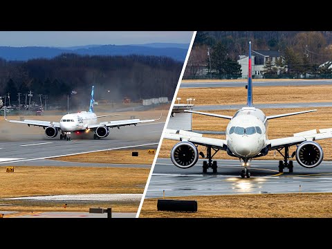 35 minutes of plane spotting at Albany International Airport
