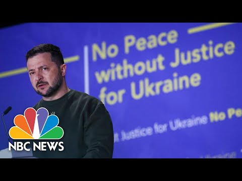 Putin will face a war crimes court, Zelenskyy tells the International Criminal Court