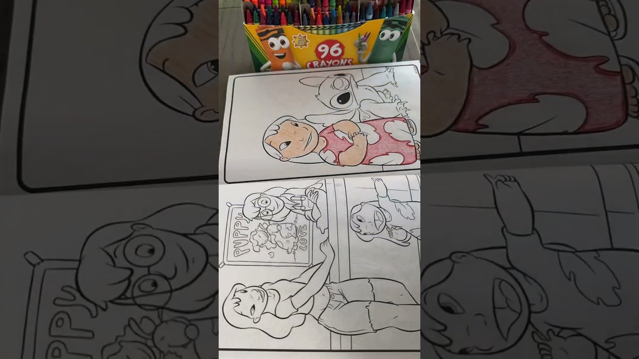 Lilo & Stitch coloring page! #disney #coloring #coloringpages #coloringbook #coloringforkids