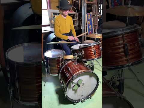 1970s Hoshino/Pre-Tama Root Beer Swirl Drum Kit (VIDEO! Fresh | Reverb