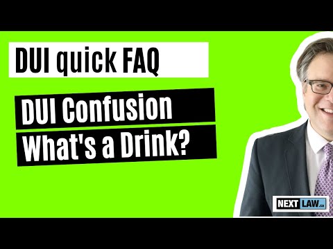 DUI Confusion - What is a drink? #shorts