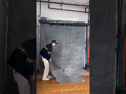 Studio Photoshoot with Reflective Mylar, Setup