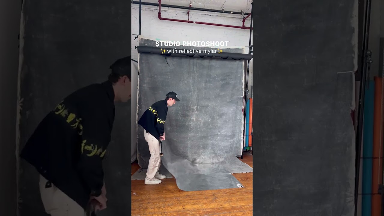 Studio Photoshoot with Reflective Mylar, Setup