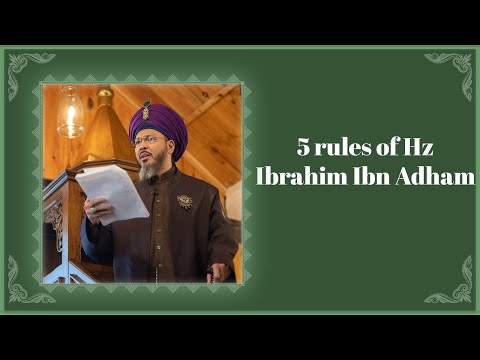 Practice these 5 rules to control yourself | Hz Ibrahim Ibn Adham | Jumma Khutba