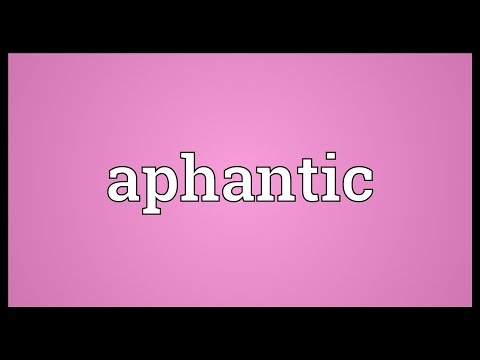 Aphantic Meaning
