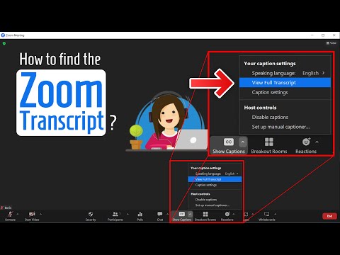 Where to find the Zoom Transcript?