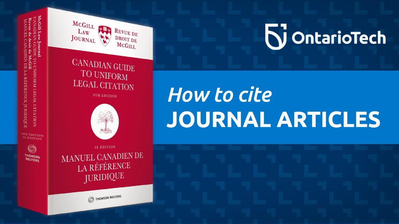 How to cite journal articles