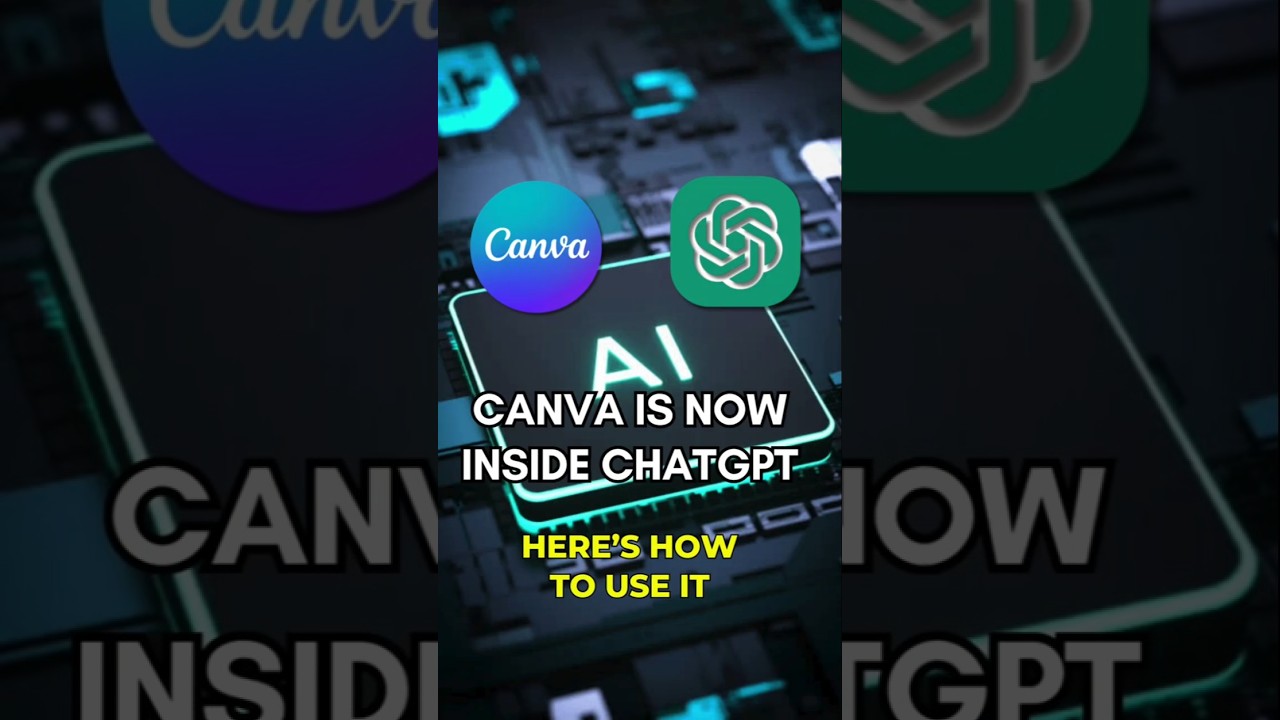 How to use Canva inside ChatGPT!  #canva #chatgpt #ai #aitools