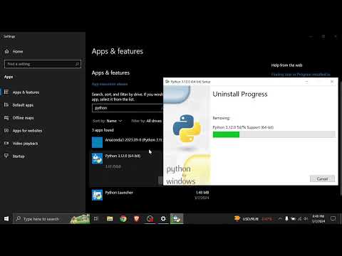 How to uninstall python old version on windows Hindi/ Urdu