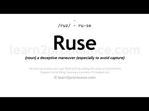 Ruse pronunciation and definition