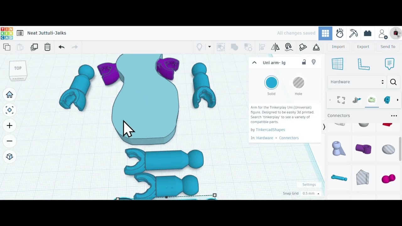 TinkerCAD - Sockets and Joints