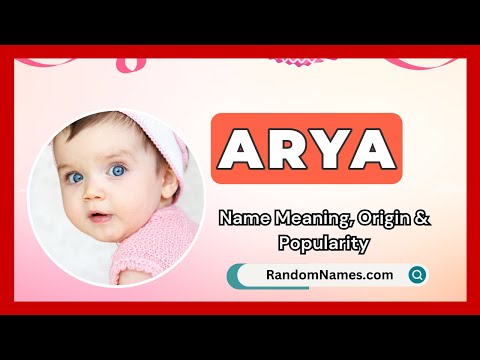 Arya - Baby Girl Name Meaning, Origin & Popularity - RandomNames.com